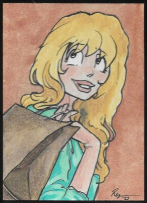 2023 5finity Cherry Comics Drop 2/3 SKETCH card - April Reyna hand ...