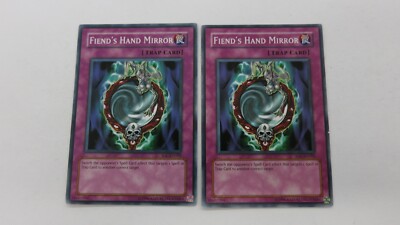 2x FIEND'S HAND MIRROR TRAP UNLIMITED EDITION IOC-102 COMMON YUGIOH NM ...