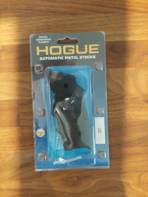 Hogue 79000 For Ruger MK IV Black Finger Grooves Rubber Pistol Grip ...