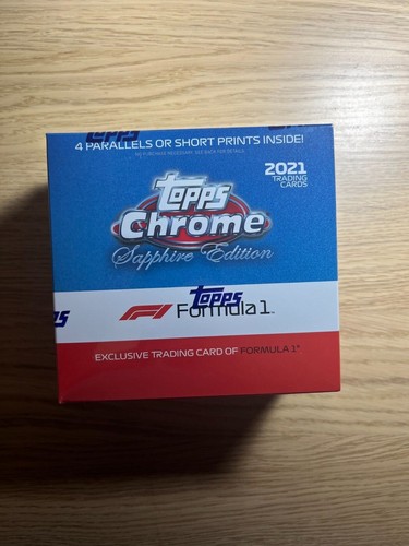 2021 Topps Chrome Sapphire Edition Formula 1 Racing Hobby Box F1 ...
