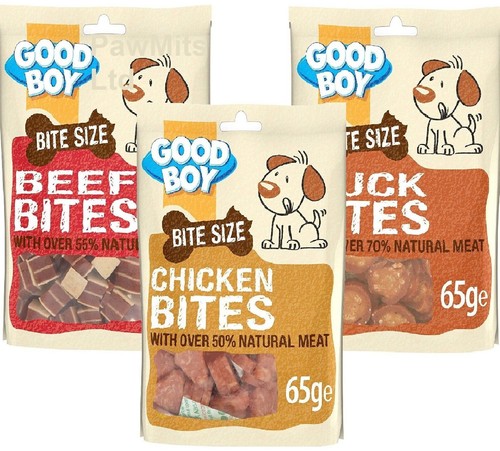 65g DELI BITES - (x1 / x10) - Good Boy Pawsley Dog Food Meat bp ...