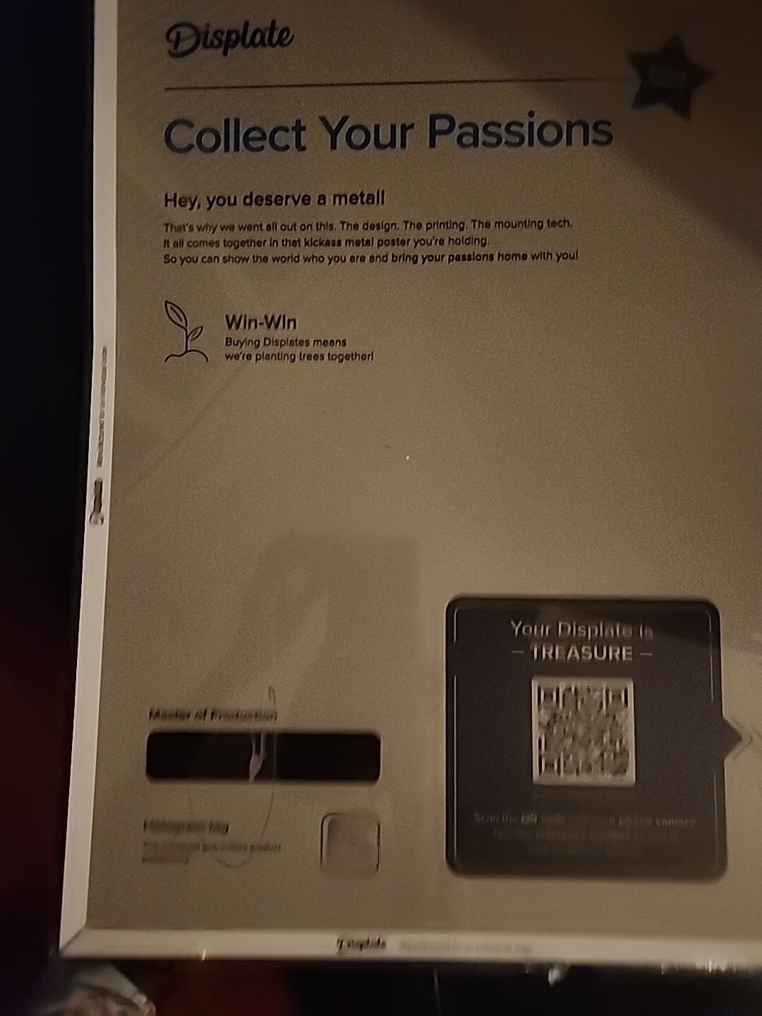 Displate Metal Poster Space Cat 420 New Still In Shrink Wrap Packaging ...