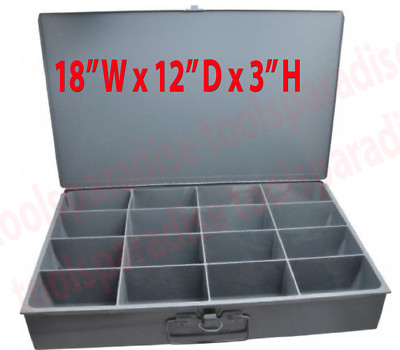 Durham Metal Compartment Box Drawer Cabinet Shelving Storage 18x12x3 in ...