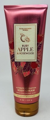 1 RUBY APPLE & ROSEWOOD BATH & BODY WORKS ULTIMATE BODY CREAM LOTION 8 ...
