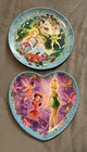 Tinker Bell Plate Disney Child’s Plates Melamine Lot of 2 Heart Shape ...