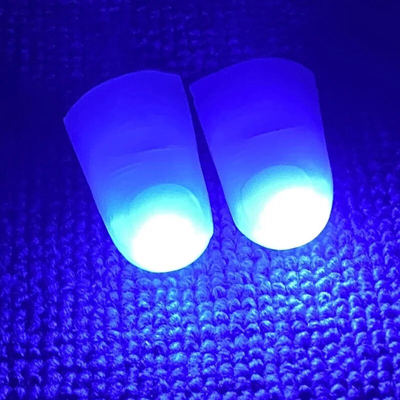 2 Pcs Magic Trick Thumb Tips Light-up Finger Glow Tricks Magicians ...