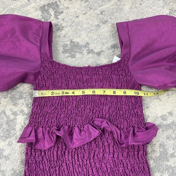 NWT Orire Nama Smocked Puff Sleeve Top in Orchid Pink Dramatic Sz 8 | eBay