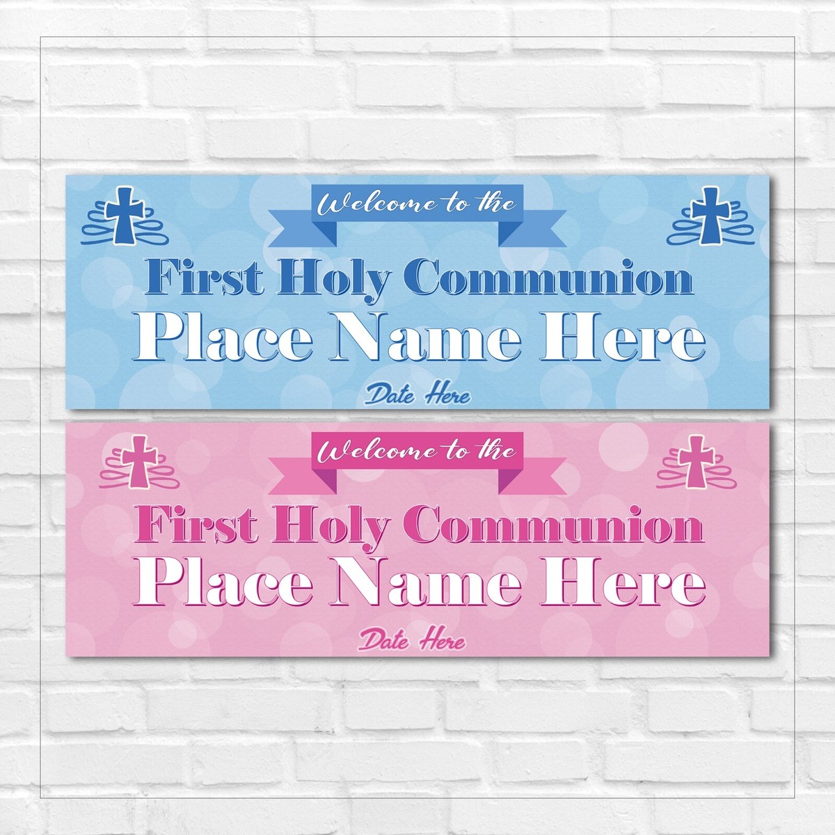 Personalized First Communion Banners Personalised First Holy Communion