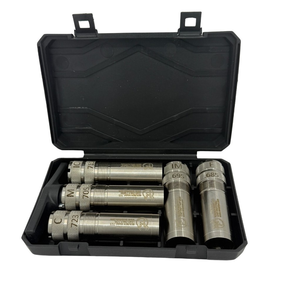 Beretta/Benelli Mobil Thread 12ga Extended Choke Tubes Set 5 pcs Silver ...