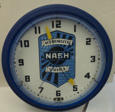20" Large 110 Volt Neon NASH Electric Wall Clock. | eBay