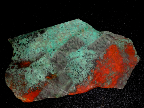 Sonora Sunrise (Sunset) Cuprite Chrysocolla- 6 1/8" x 3 1/2" slab ...