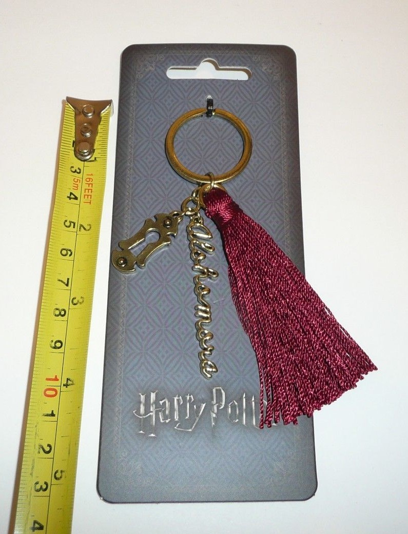 Harry Potter Alohomora Spell Metal Keychain w/ Tassel Key Chain Lock ...