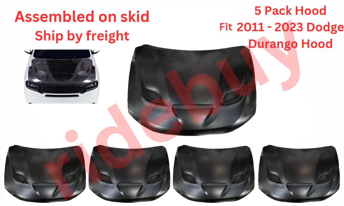 Fit 2011 - 2023 Dodge Durango Hood SRT ALUMINUM New Replacement Scoops ...