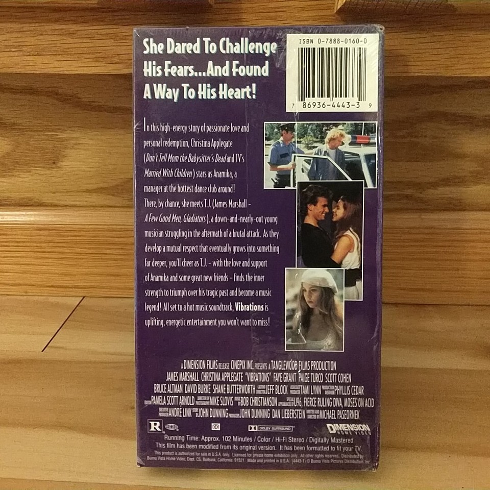 Vibrations (VHS 1995) James Marshall, Christina Applegate, Faye Grant ...
