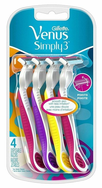 Gillette Simply Venus 3 Blade Disposable Razors for sale online | eBay