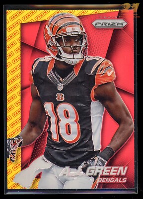 2014 PANINI PRIZM 190 A.J. GREEN RED GOLD PANINI LOGO PRIZM | eBay