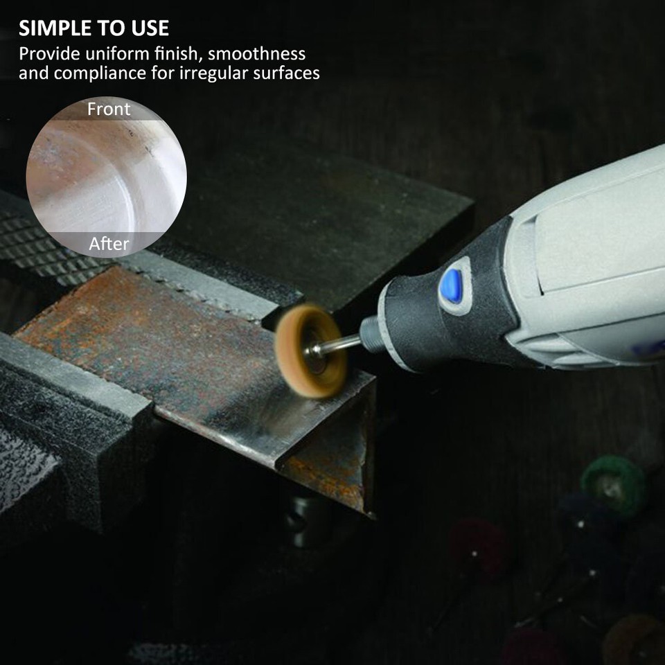 50x 1'' Nylon Polishing Wheel Set Kits Rotary Tool Abrasive Accessories ...