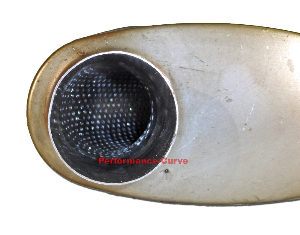 2.5" Offset Performance Exhaust Muffler MAX FLOW Stainless Steel 4x9 ...