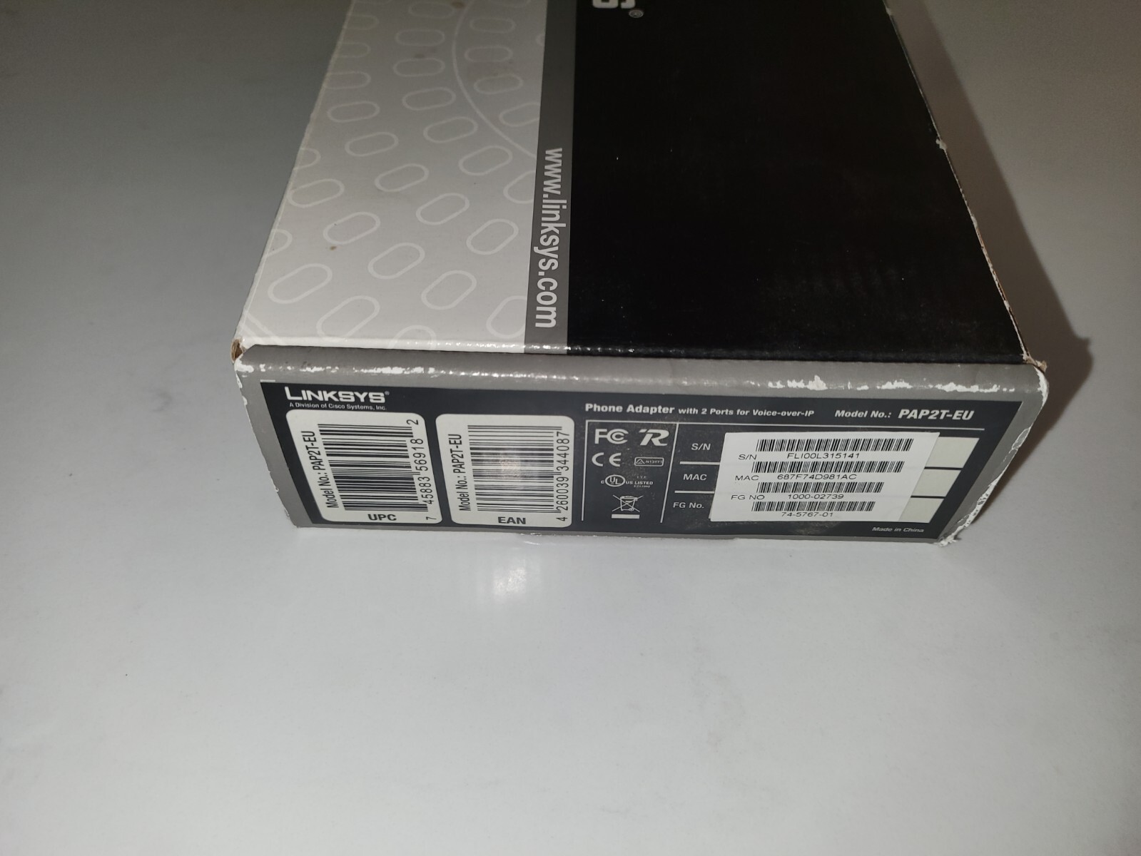 Linksys Pap2 VoIP Gateway Router ATA 2-port Phone Adapter for sale ...