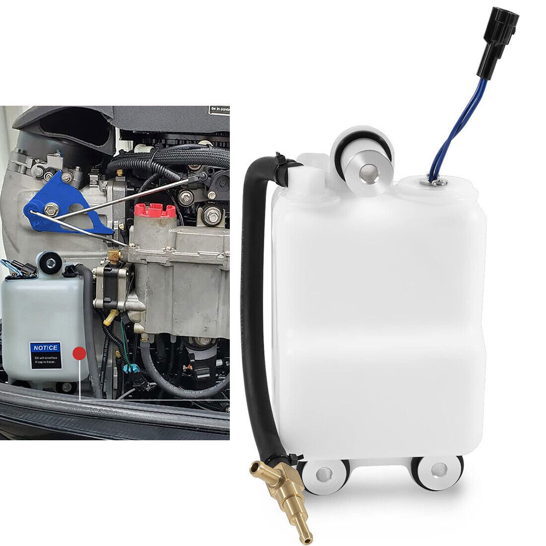 8M0064075 Oil Tank Assembly For Mercury Optimax 200 225 250 300 Mariner ...