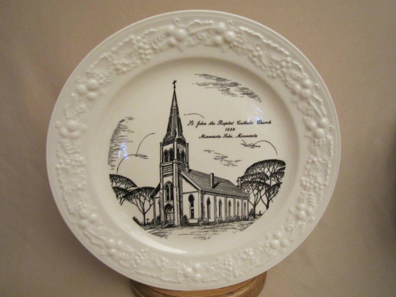 MINNESOTA LAKE, MINNESOTA Collector Plate St. John the Baptist Catholic ...