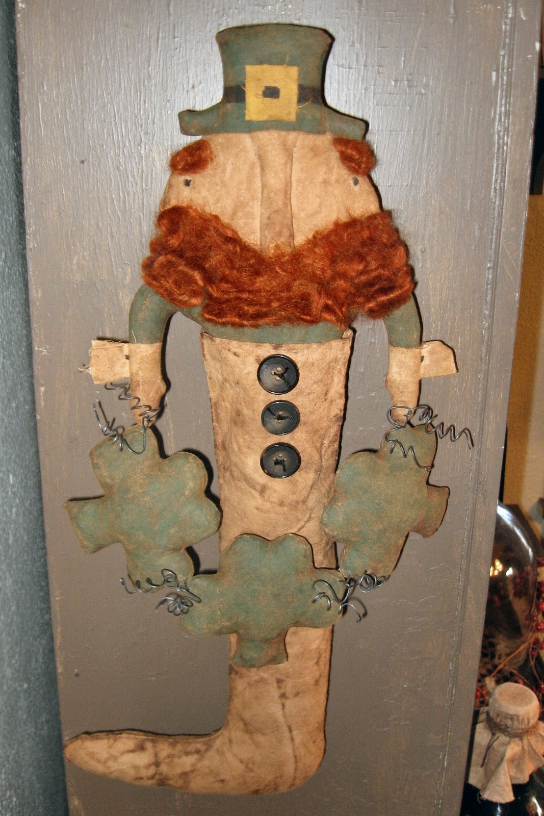 PATTY SOCK PATTERN by Chestnut Junction..primitive patterns..st patrick ...