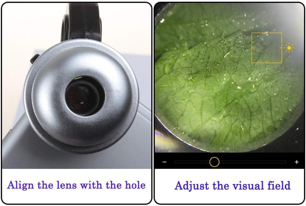 "60x Clip On Led Magnifier Universal Camera Lens For iPhone Android ...
