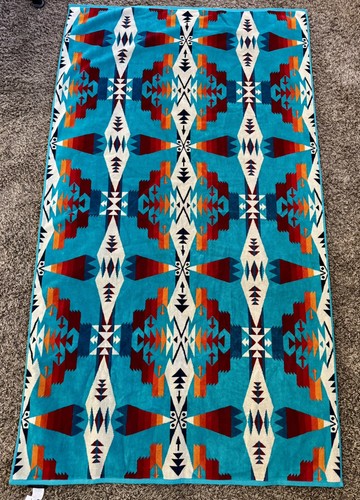Pendleton Beach Towel Blanket TUCSON Turquoise Supersized 40” X 70” Cotton New | eBay