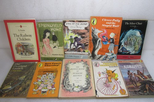 Puffin (imprint) Children's vintage book set x 42 paperback titles, job ...