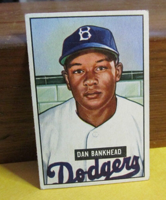1951 Bowman #225 Dan Bankhead Brooklyn Dodgers ~ EX/NM VINTAGE BASEBALL ...