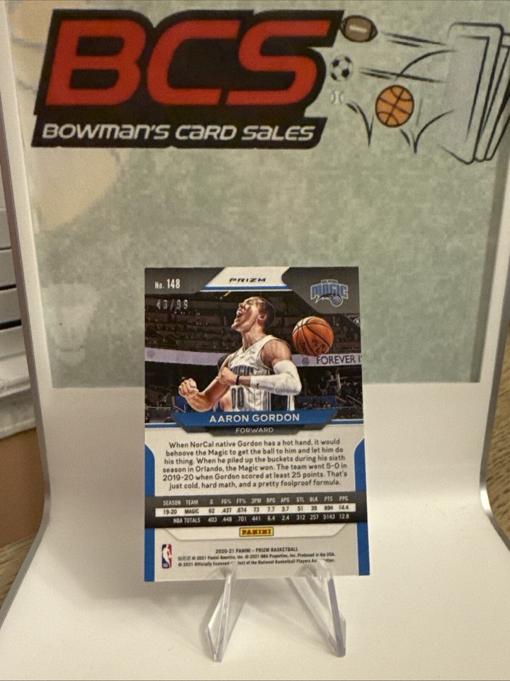 2020-21 Panini Prizm Purple Prizm /99 Aaron Gordon #148 🔥 | eBay