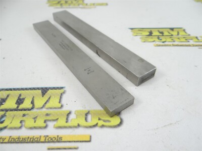 TWO PRECISION PARALLELS STARRETT + TAFT & PEIRCE 1/4" X 3/4" & 3/8" X 3 ...