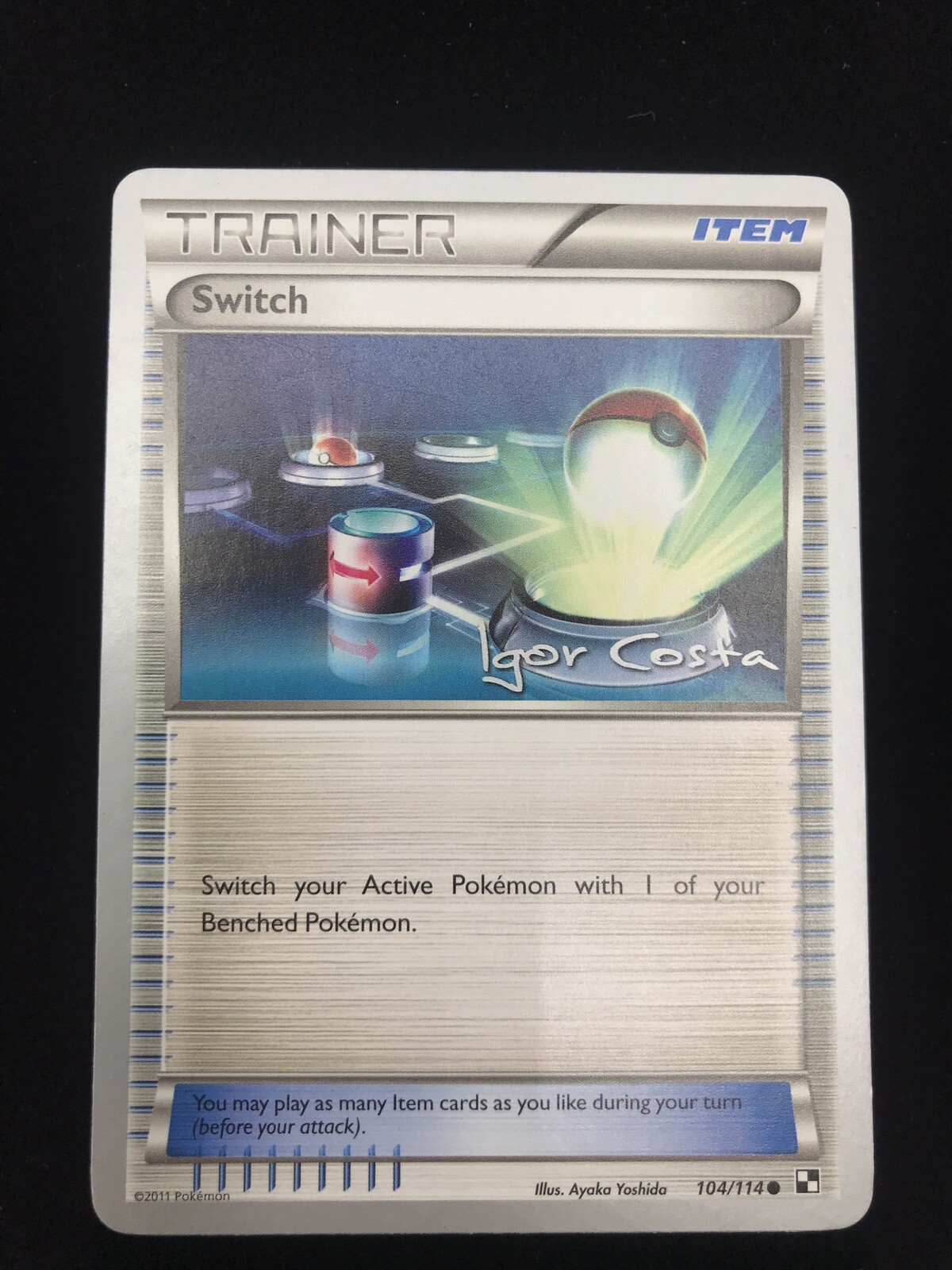 Pokémon Trainer Switch World Champion 2012 Igor Costa 104/114 Rare | eBay