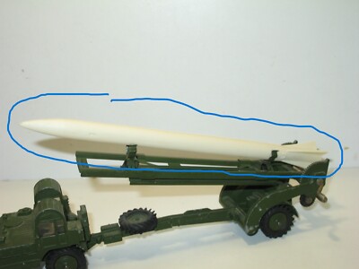 Dinky Toys, 1X Military Rocket Missile (Resin Replacement) For Corporal ...