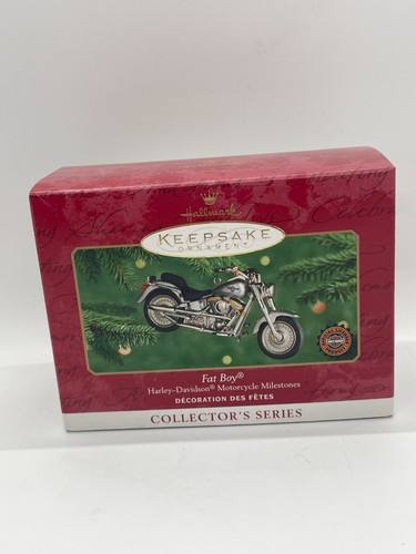 2000 Hallmark Keepsake Ornament ~ Harley-Davidson Fat Boy ~ Die-Cast ...