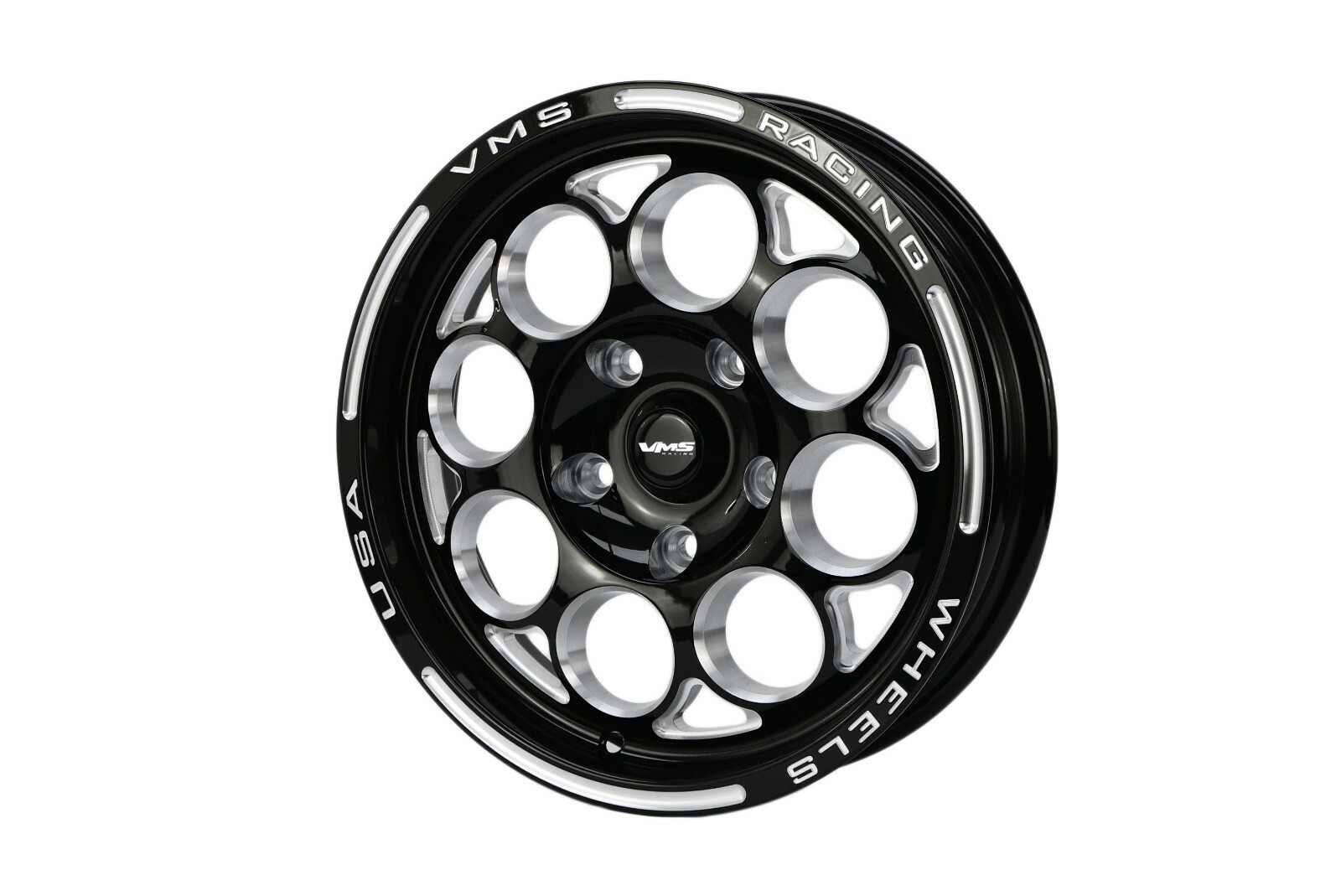 VMS RACING 5X114 MODULO F+R DRAG PACK WHEELS RIMS SET 15x10 +20ET ...