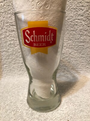 Vintage Schmidt Beer Glass with Schmidt Beer Logo | eBay