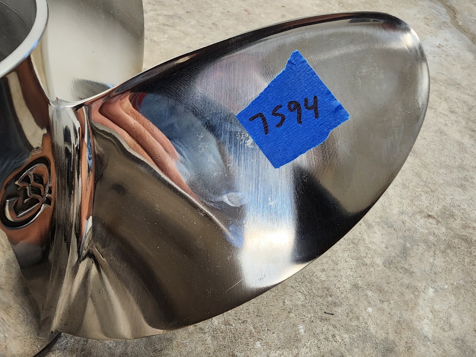 RE-CONDITIONED 5 BLADE 15 5/8" X 31P MERCURY MAXIMUS 5 SS PROP, FLO ...