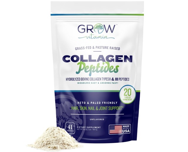 LiveWell Collagen Peptides Hydrolized Protein Powder, 41 Serving - 16oz ...