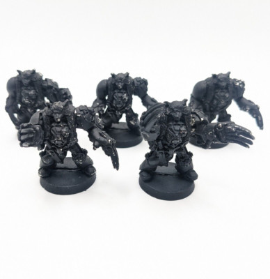 WARHAMMER 40K Minis War Game SPACE WOLVES WOLF GUARD x5 Games Workshop ...