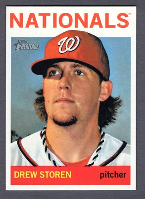 2013 TOPPS HERITAGE DREW STOREN CARD #15 **NM-MT** WASHINGTON NATIONALS ...