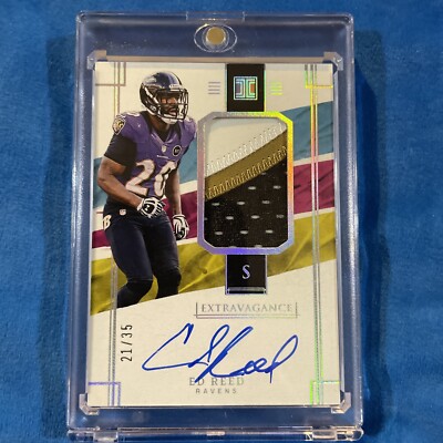 2022 Panini Impeccable Ed Reed Auto/Game Worn Patch /35 | eBay
