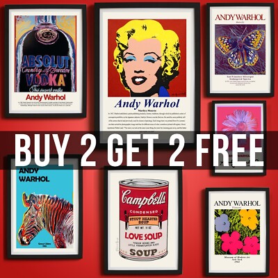 Andy Warhol Modern Art Posters Decorative Wall Art Poster Prints A4 A3 ...