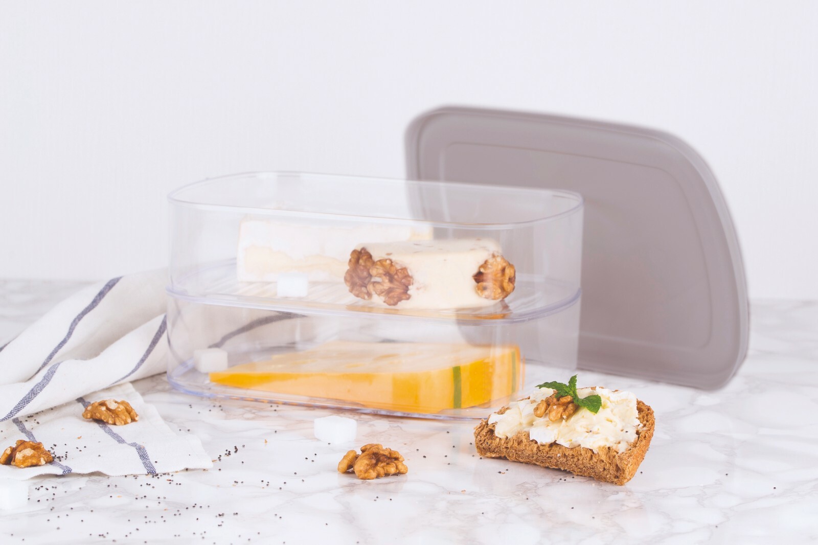 Meat & Cheese Fridge Boxes Food Storage Deli Cold Cuts Containers ...