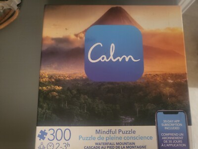 Waterfall Mountain 300 Piece Jigsaw Puzzle by Calm Mindful Puzzles ...