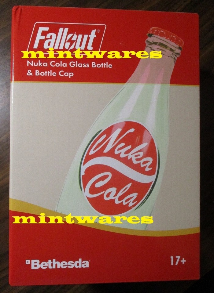 Fallout Nuka Cola Glass Bottle & 10 Caps Official New Old Stock 2022 ...
