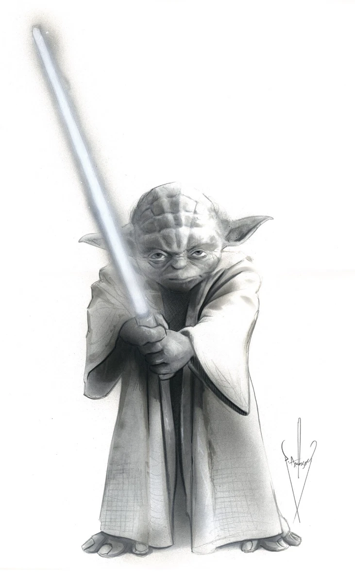 Star Wars Yoda Drawing