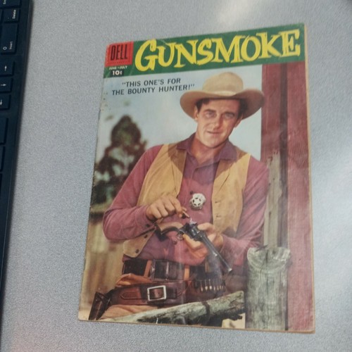GUNSMOKE #9 {JUN-JUL 1958 DELL} SILVER AGE! tv show JAMES ARNESS PHOTO ...