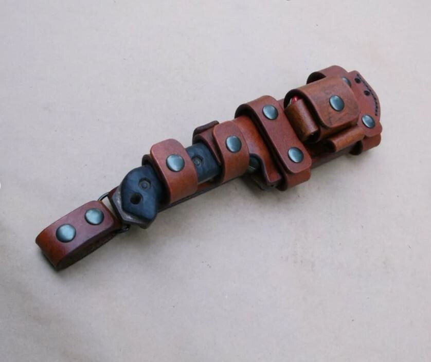 KA BAR BECKER BK2 CUSTOM LEATHER SHEATH (SHEATH ONLY) READ DESCRIPTION ...