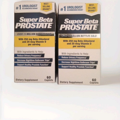 LOT OF 2 New Vitality Super Beta Prostate Urinary Health Caplets -60 CT ...